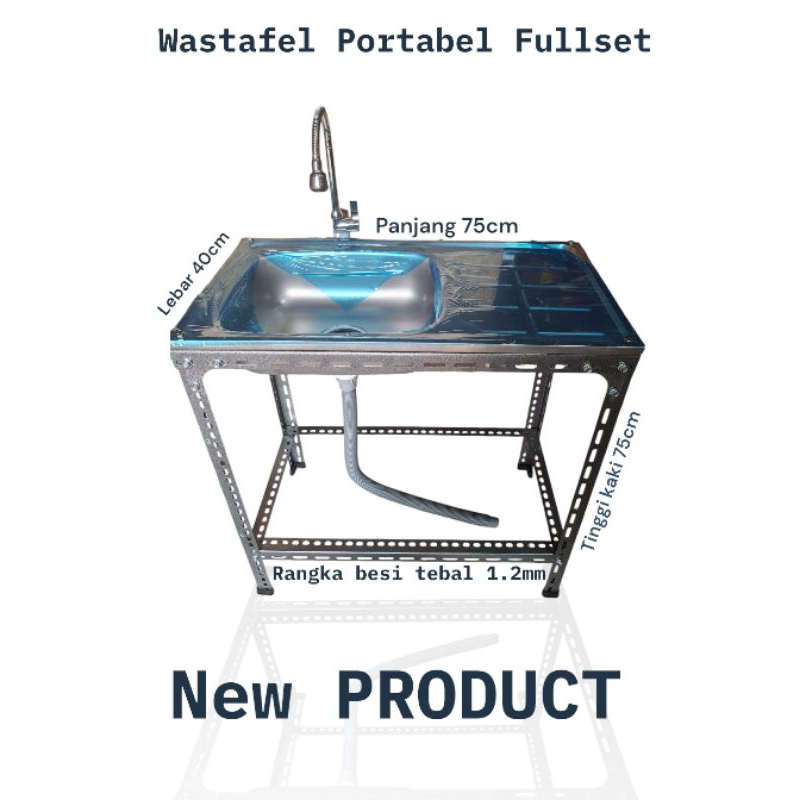 Jual (NEW PRODUCT) Wastafel Portabel Bak Cuci Piring/Kitchen Sink ...