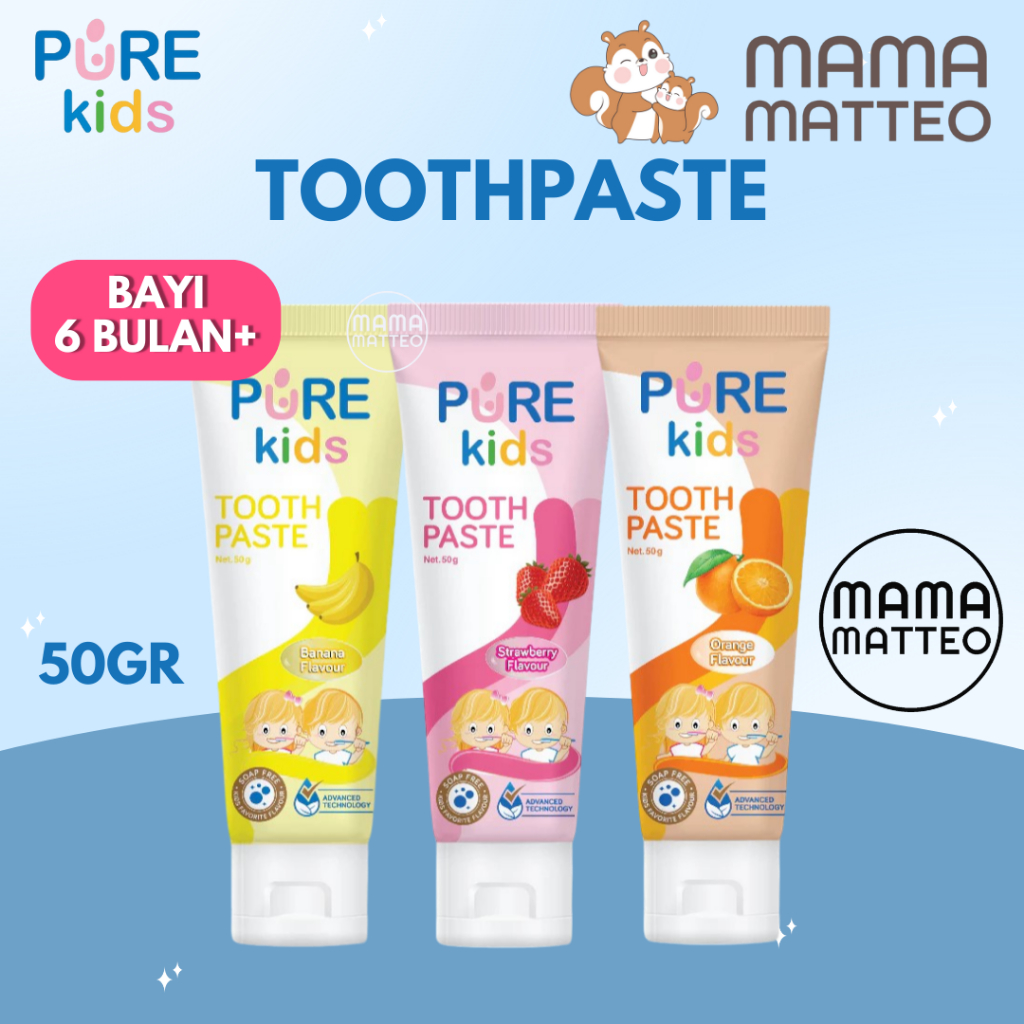 Jual PUREKIDS Toothpaste 50gr / Tooth Paste Pasta Gigi Odol Anak Rasa ...