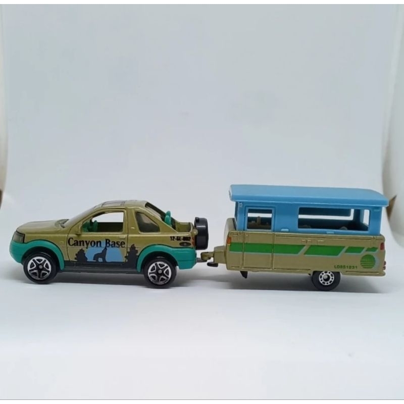 Jual matchbox land rover freelander with pop up camper anhang gandengan ...