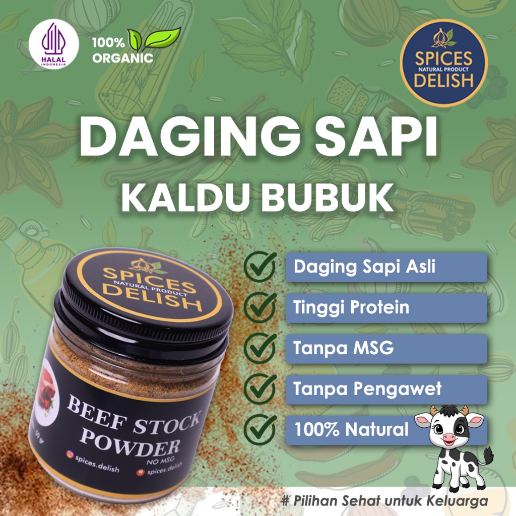 Jual Kaldu Bubuk Sehat Daging Sapi | Kaldu MPASI 100% Alami Tanpa MSG ...