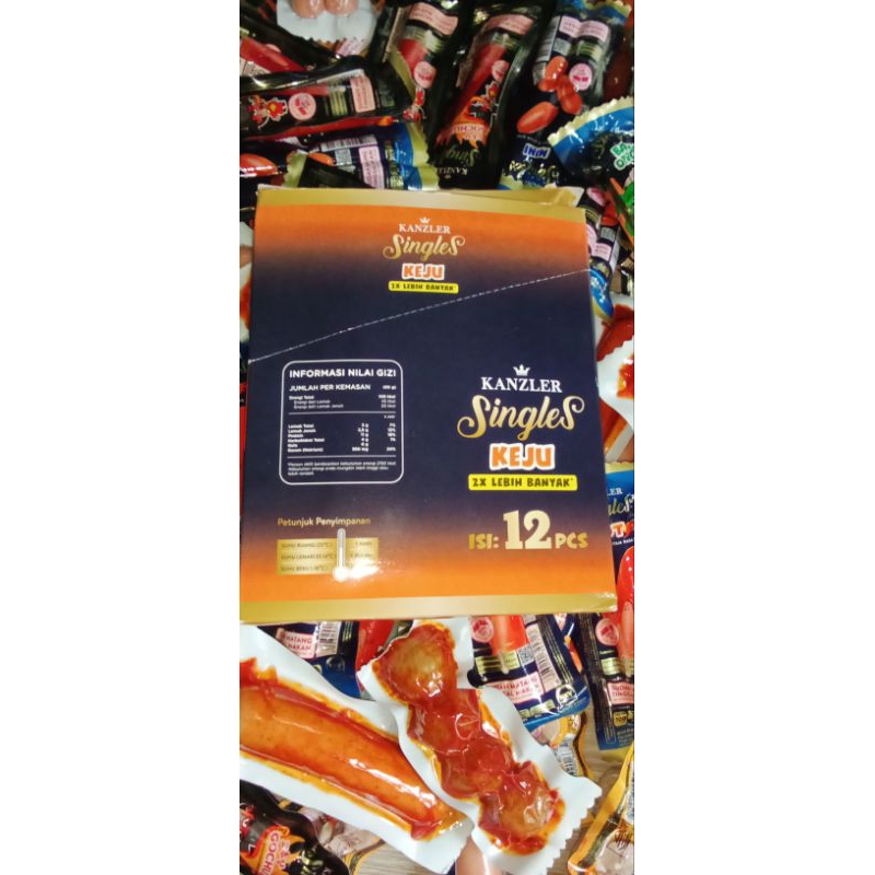 Jual PER DUS. KANZLER SOSIS SINGLES 65 gr per BOX all varian bisa mix ...