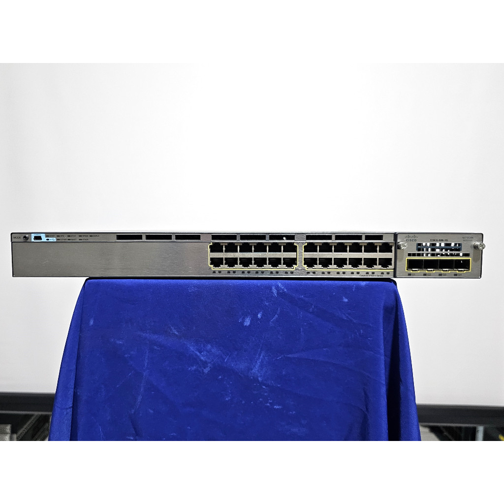 Jual Switch Hub Cisco Catalyst 3750X 24 T S 24 Port Gigabit w 1G Module ...