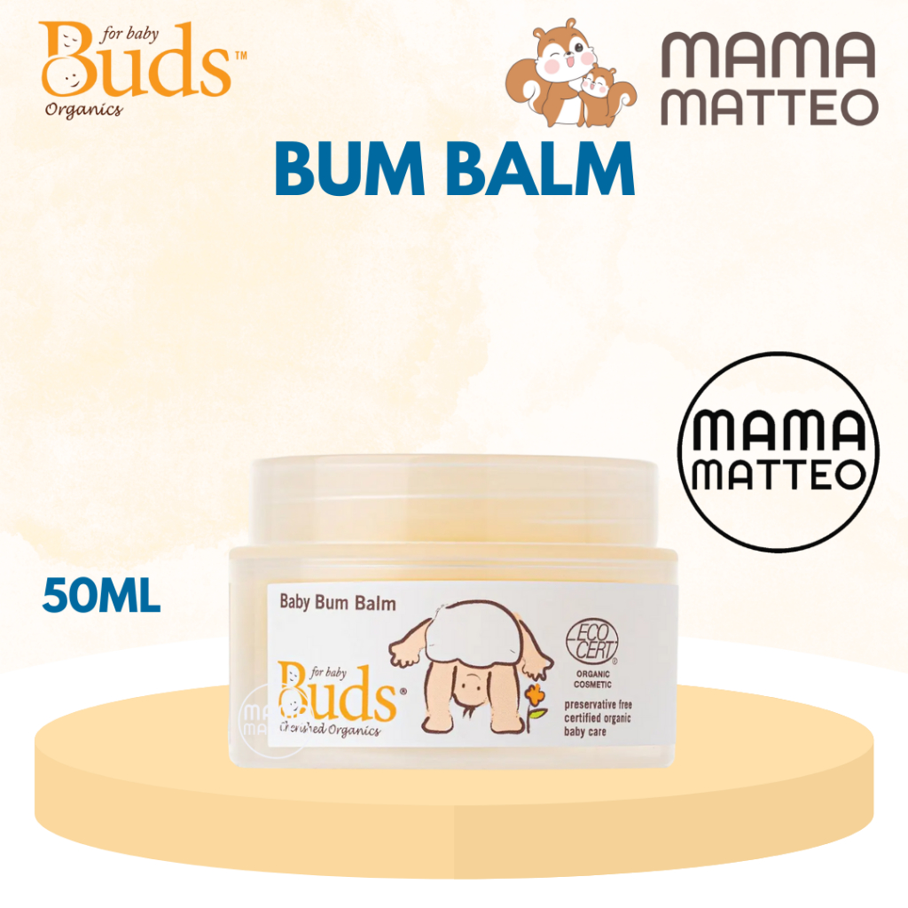 Jual BUDS ORGANICS Baby Bum Balm 50ml / Rash Cream Ruam Popok Bayi ...