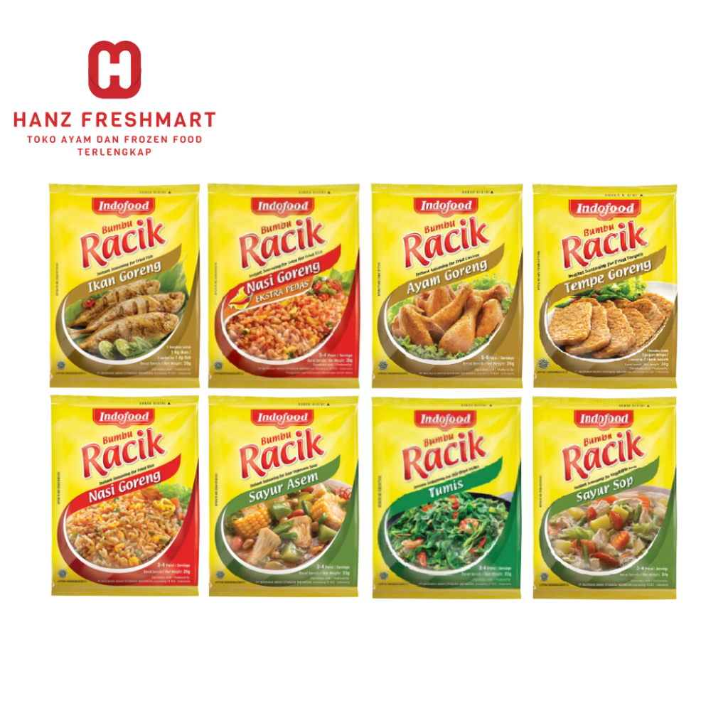 Jual Indofood Bumbu Racik Kering All Variant - Hanz Freshmart | Shopee ...