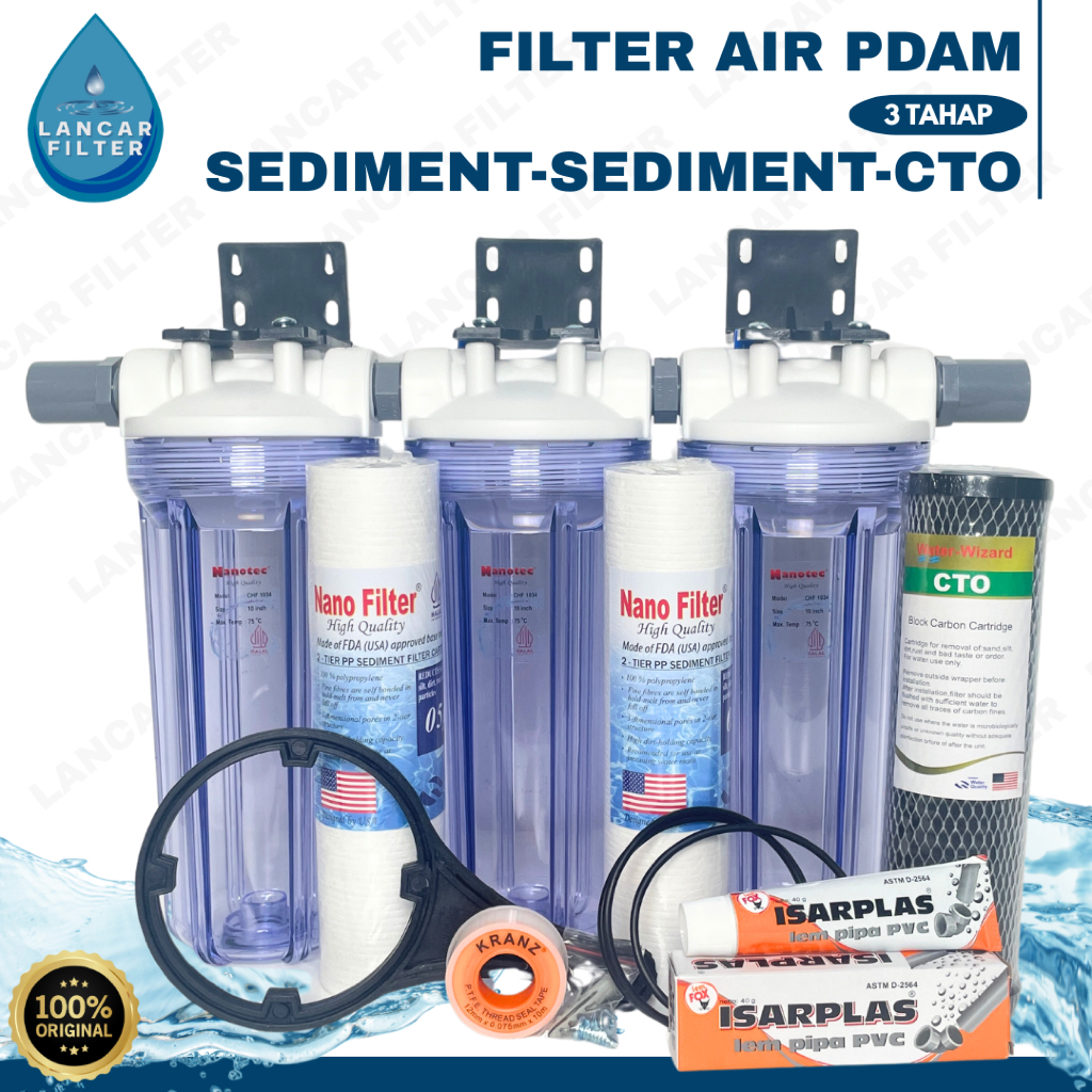 Jual Paket Filter Air 3 Tahap SSC / Paket Filter Air PDAM 3 tahap ...