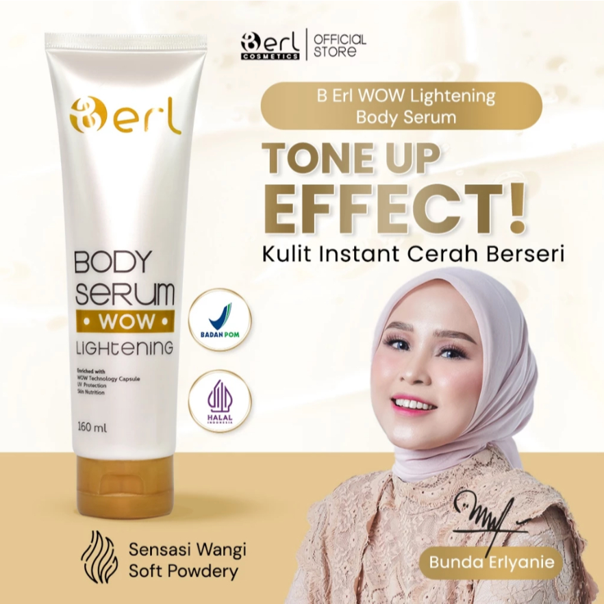 Jual B Erl Lightening Hand Body Serum Pencerah Pemutih Pelembab Lotion ...
