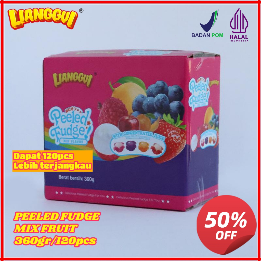 Jual [Pengiriman cepat] LIANGGUI HALAL PEELED FUDGE 360gr/ LIANG GUI ...