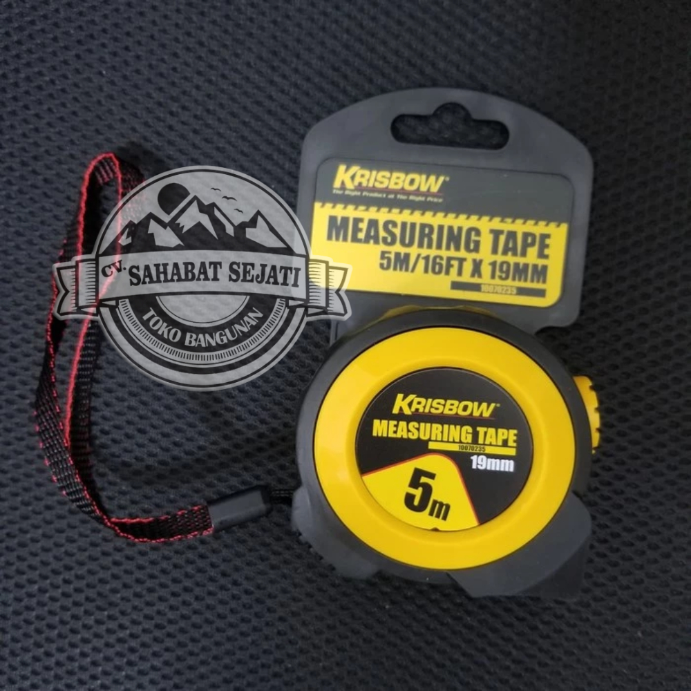 Jual Krisbow Measuring Tape Meteran 1, 9 cm X 5 M | Shopee Indonesia