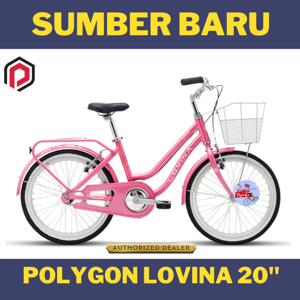Jual Sepeda Mini Keranjang Polygon Lovina 20" | Shopee Indonesia