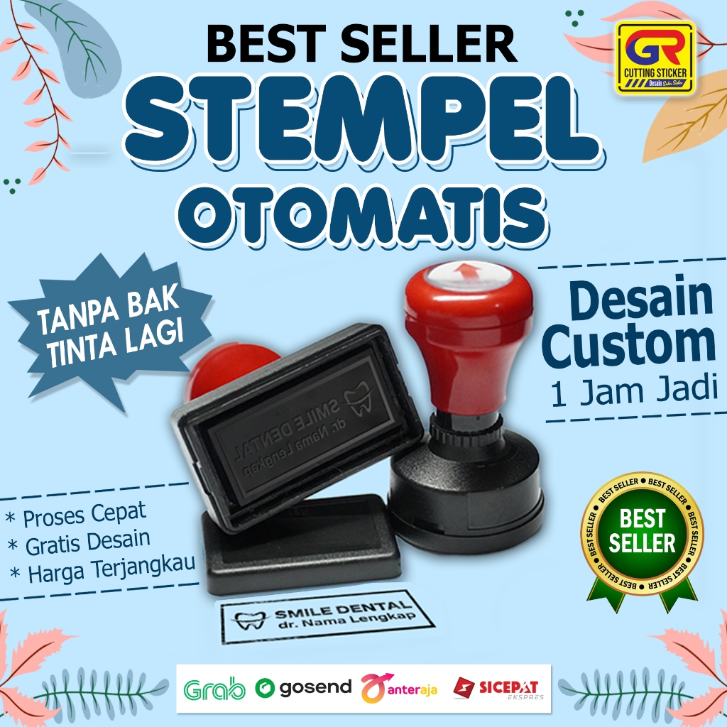 Jual Cetak Stempel Otomatis Flash Murah Desain Custom | Shopee Indonesia