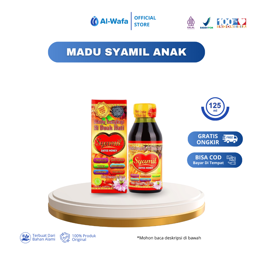 Jual SYAMIL - Dates Honey Madu Anak Si Buah Hati 125ml | Shopee Indonesia