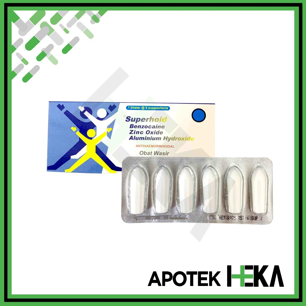 Jual Superhoid Suppositoria Box isi 6 Supp - Obat Wasir [TANGERANG ...