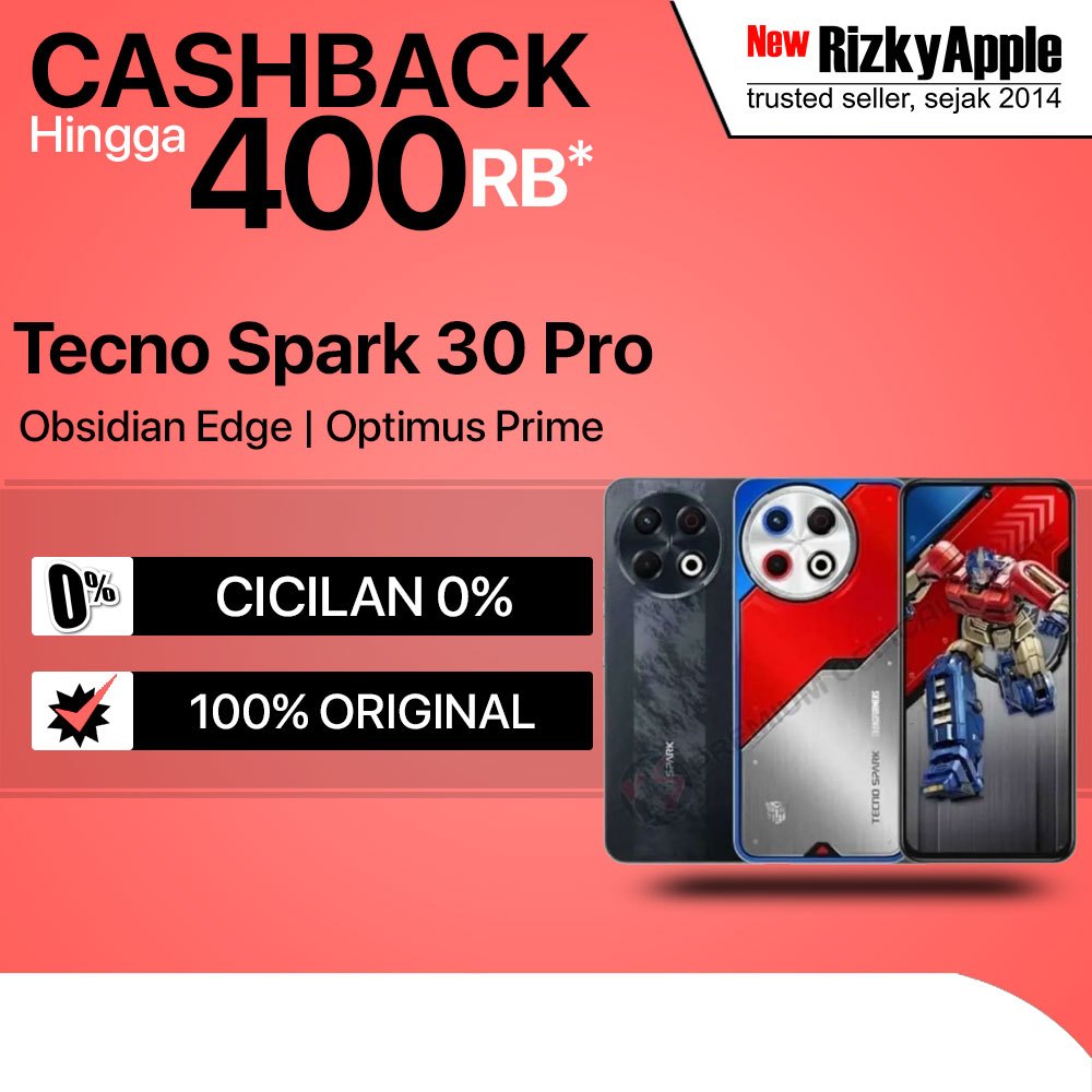 Jual TECNO SPARK 30 PRO 128GB 256GB [ Ram 8GB ] Garansi Resmi Indonesia Obsidian Edge Optimus ...
