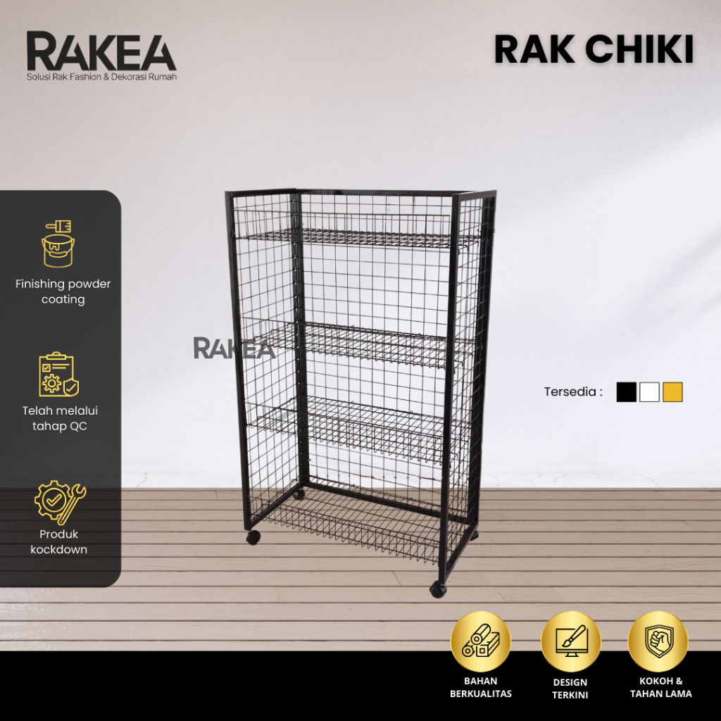 Jual RAK SNACK - (include roda) keranjang chiki , display toko , rak ...