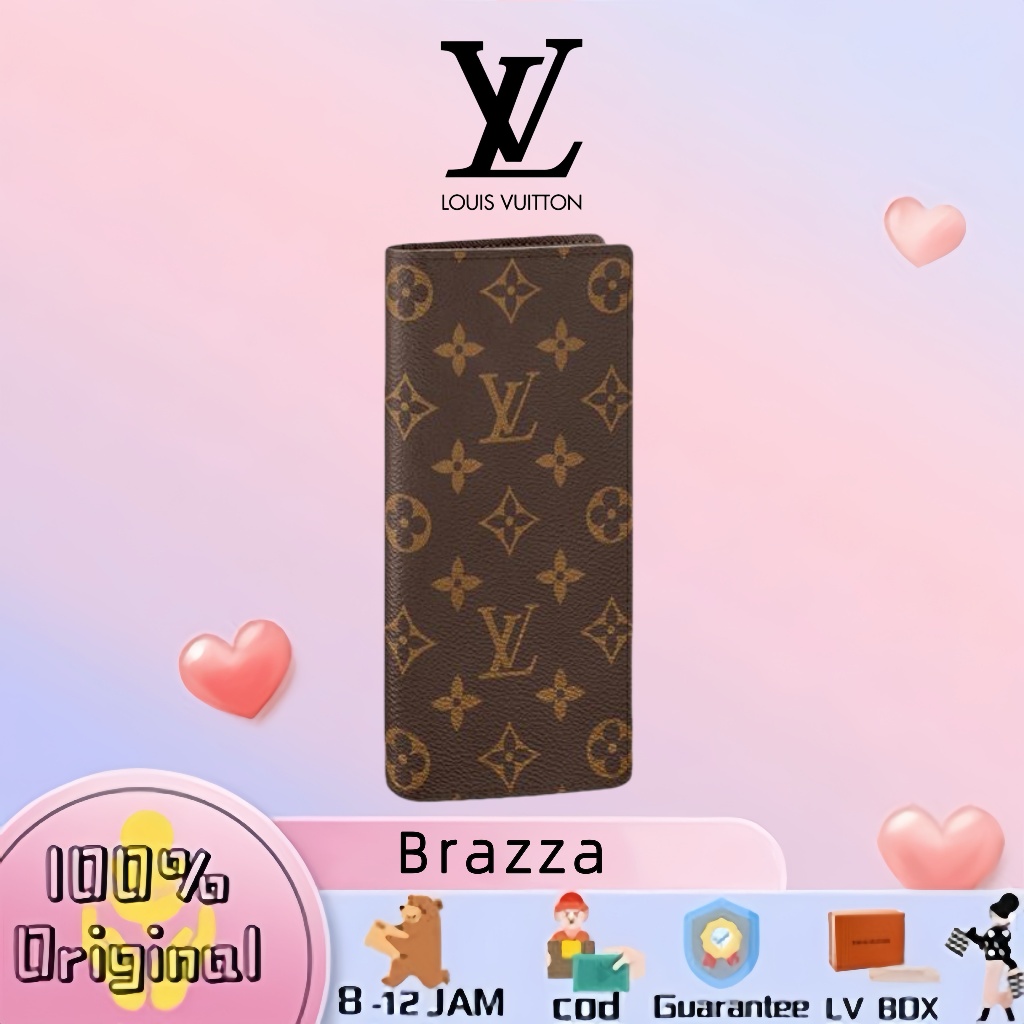 Jual 【100% Original】LV Louis Vuitton Brazza Dompet Lipatpria/Model ...