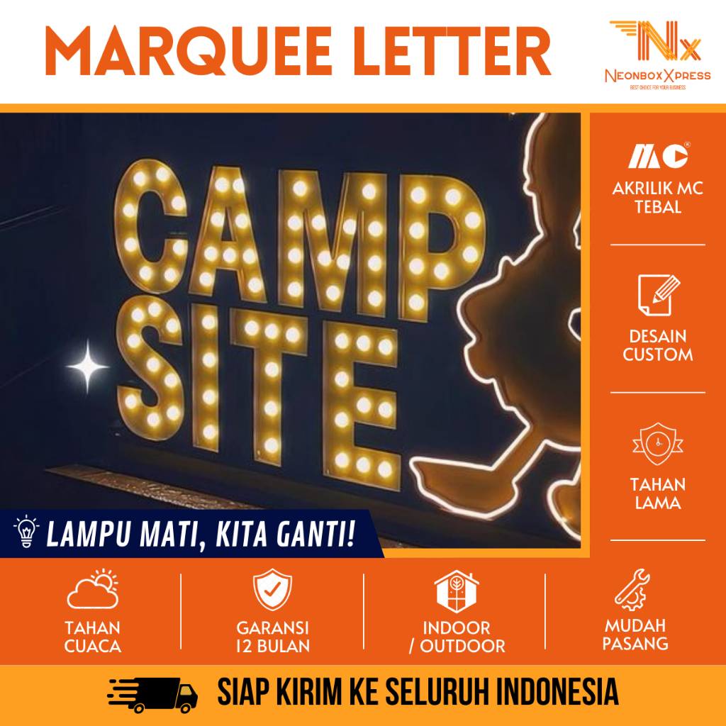 Jual Huruf Timbul Lampu Bohlam Mini Custom Untuk Dekorasi Toko Booth ...