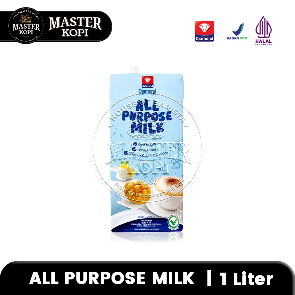 Jual Diamond ALL PURPOSE MILK Susu UHT Creamy & Better Foaming - 1 ...