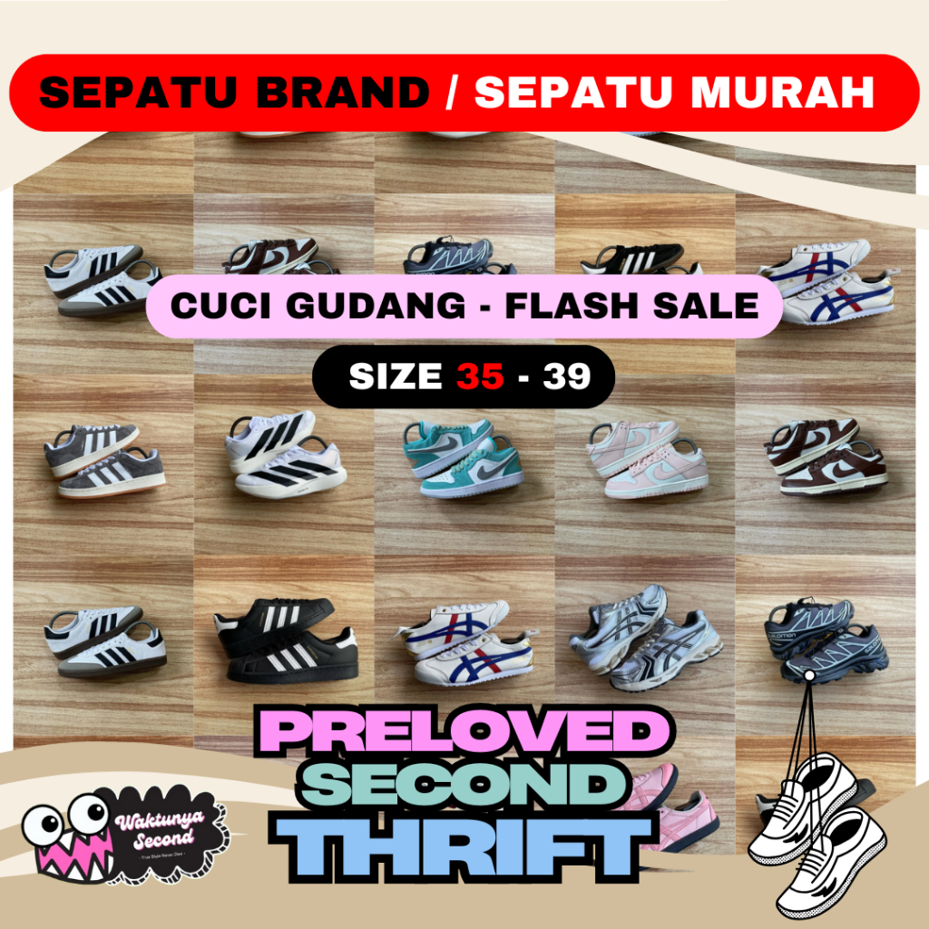 Jual Sz 35-39 ‼️| Sepatu Second Berkualitas / Sepatu Brand / Sepatu ...