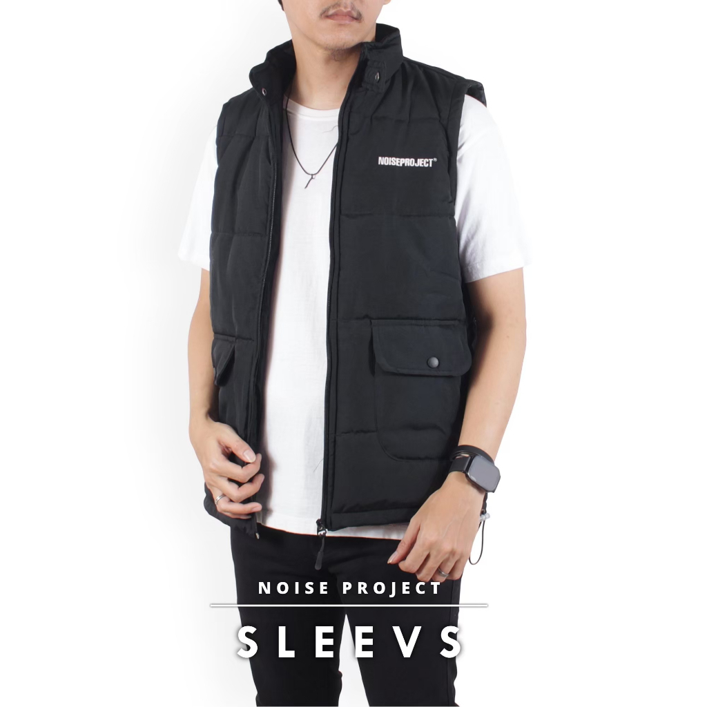 Jual Rompi Vest Puffer Parasut Anti Angin Anti Air Rompi Rompi SLEEVES ...