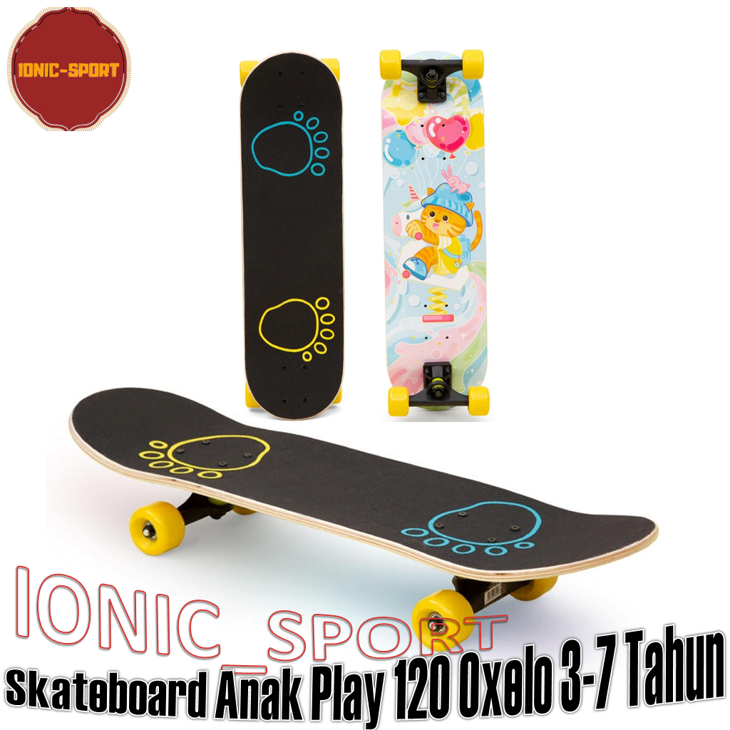 Jual Ionik Sport Skateboard Anak Play 120 Oxelo 3-7 Tahun Papan Skate ...