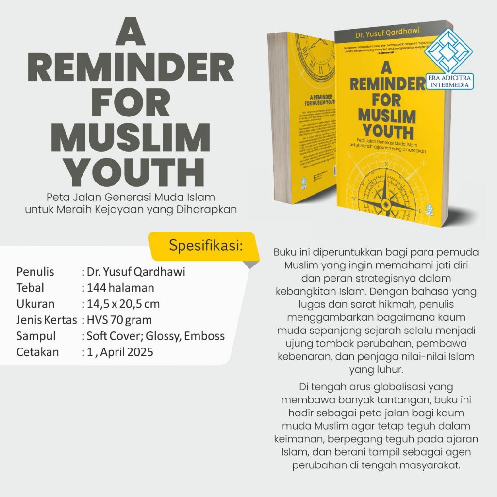 Jual A Reminder For Muslim Youth - Peta Jalan Generasi Muda Islam untuk ...