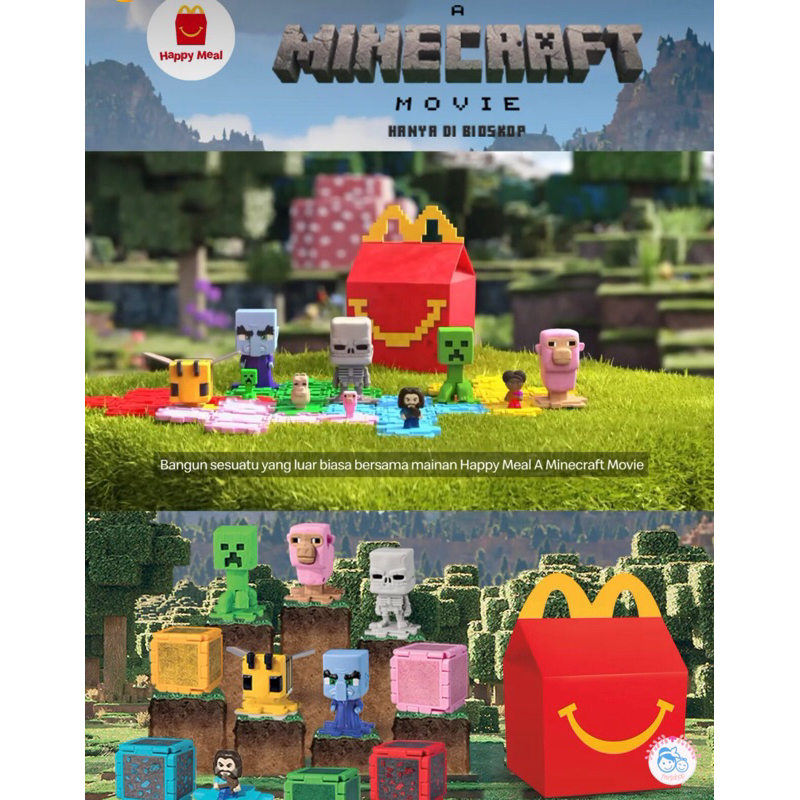 Jual Mainan Happy Meal Toys A Minecraft Movie McD McDonald Minecraft ...