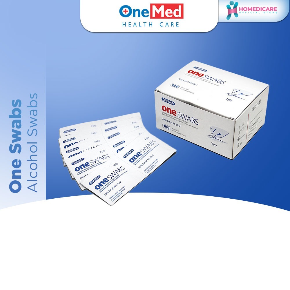 Jual Onemed Alcohol Swab Isi 100 - Alcohol Swab Onemed | Shopee Indonesia