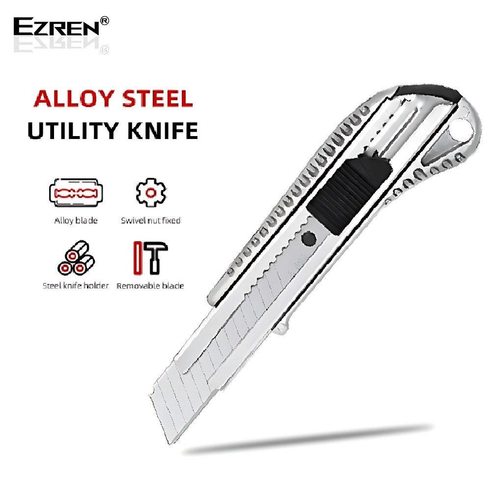 Jual Keenness Pisau Cutter HD 5 Mata Cutter Alumunium 18mm Pisau NEW | Shopee Indonesia