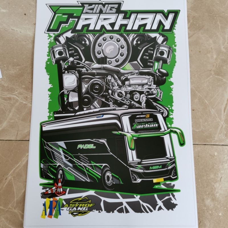 Jual poster bus basuri ukuran a3 untuk dinding tembok | Shopee Indonesia