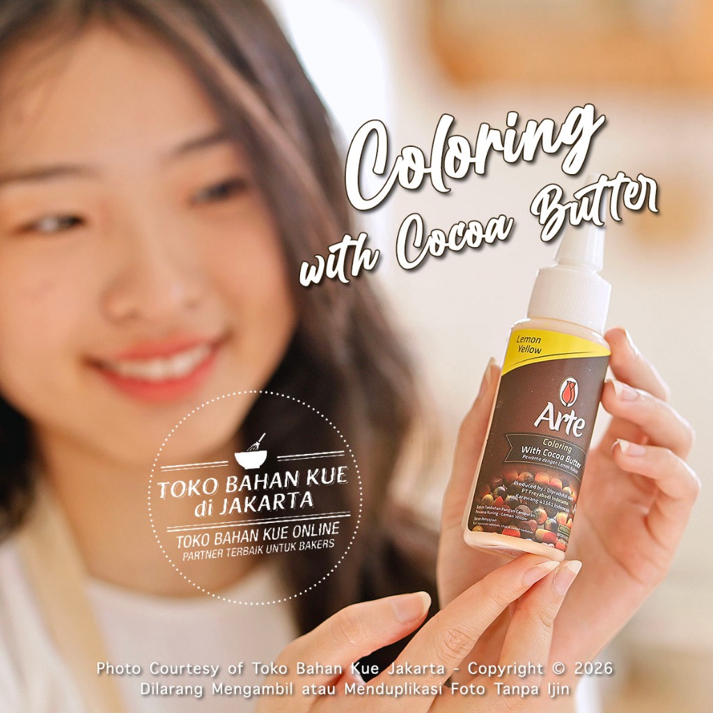 Jual Tulip ARTE Chocolate Coloring LEMON YELLOW Cocoa Butter Pewarna ...