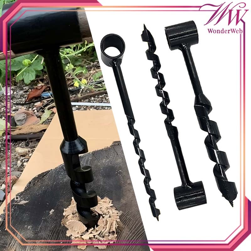 Jual 26cm Bor Manual Tangan 10/19/25mm Mata Bor Auger Mata Bor Auger ...