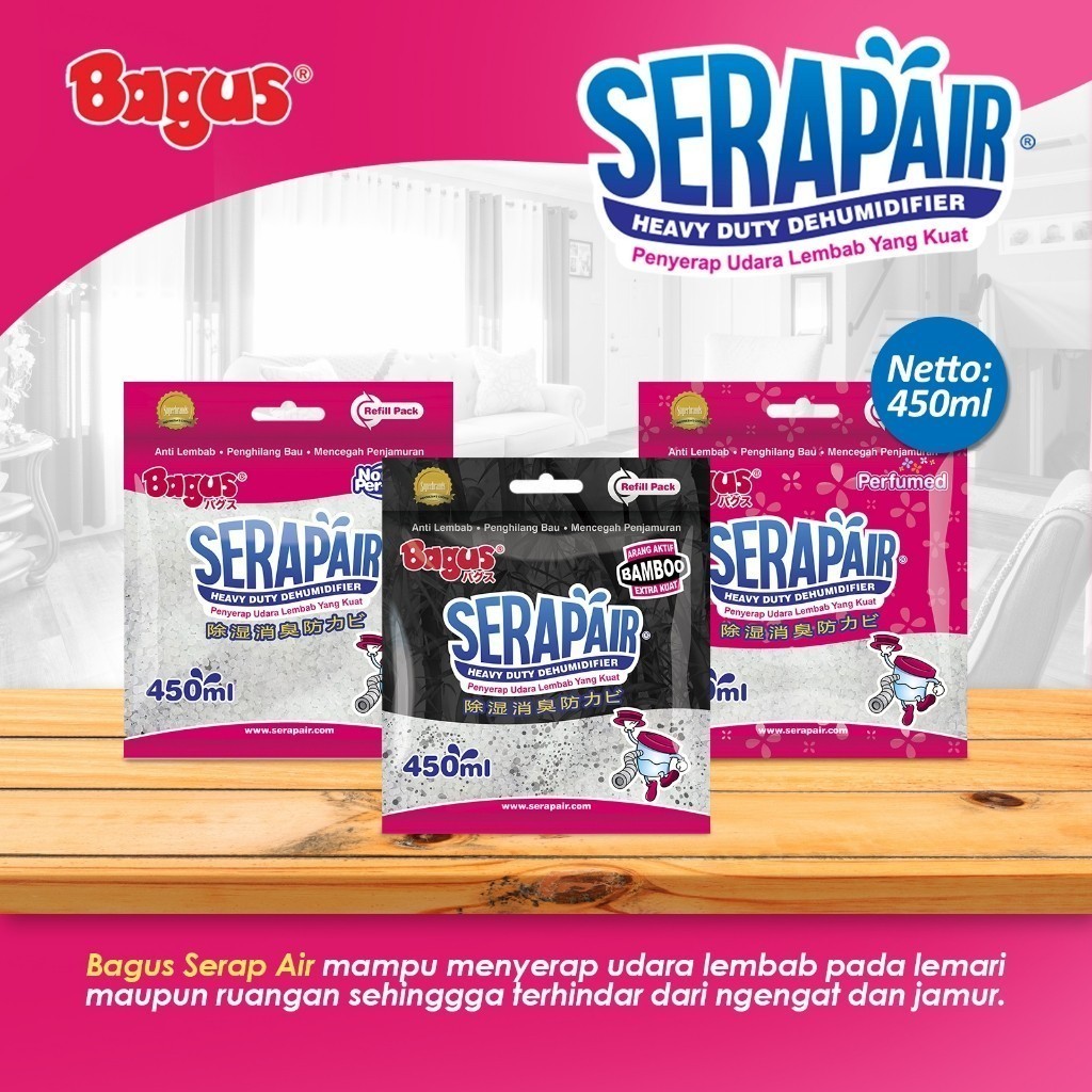 Jual Bagus Serap Air Refill 450 Ml - Kemasan Isi Ulang Serap Lembab ...