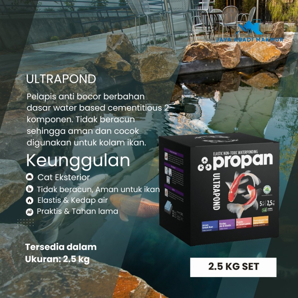 Jual Propan Ultrapond 940 / Cat Kolam Ikan 2.5 kg set | Shopee Indonesia