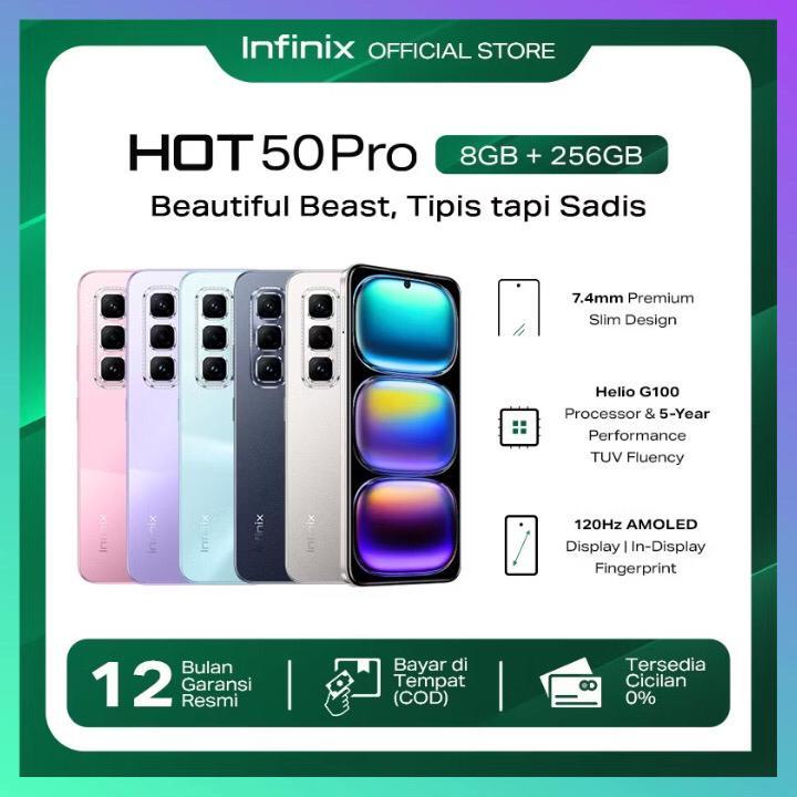 Jual Infinix hot 50pro 8/256GB garansi resmi | Shopee Indonesia