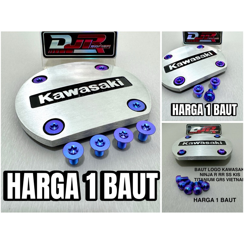 Jual BAUT COVER TUTUP BAK MESIN KOPLING MAGNET NINJA R SS KIS RR TITANIUM GR5 original VIETNAM ...