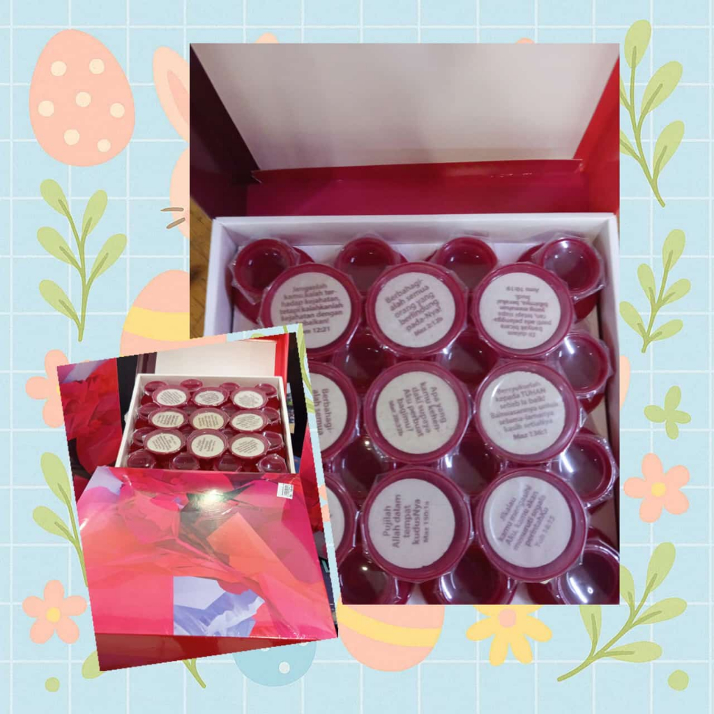 Jual Anggur Perjamuan Kudus Kemasan CUP + hosti Ayat ISI 50 MANNA ...