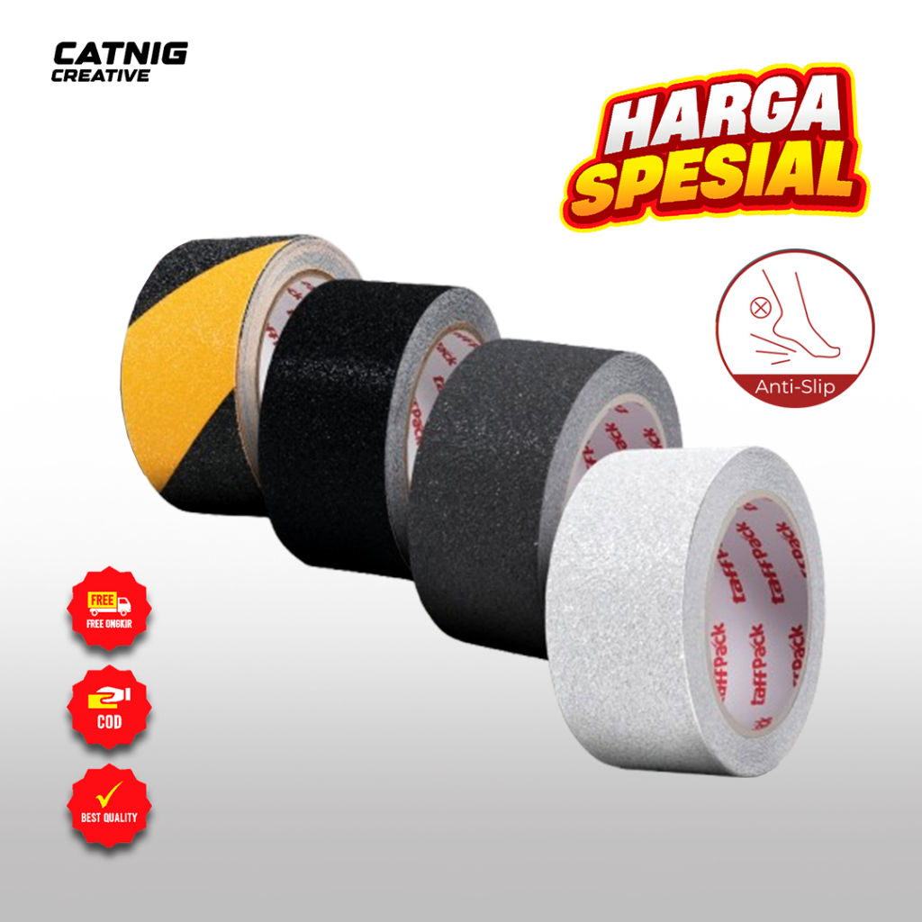 Jual Sticker Lantai Anti Slip 5 Meter Lakban Tape Safety Grip Anti Slip Strong Traction | Shopee ...