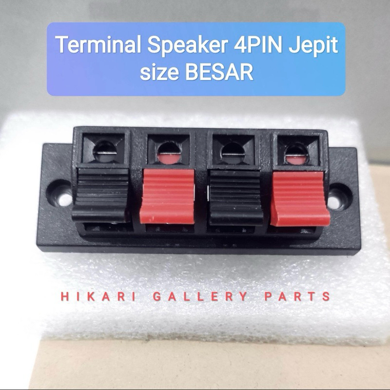 Jual Terminal Speaker 4 Pin Jepit Ukuran BESAR / Terminal Speaker 4pin ...