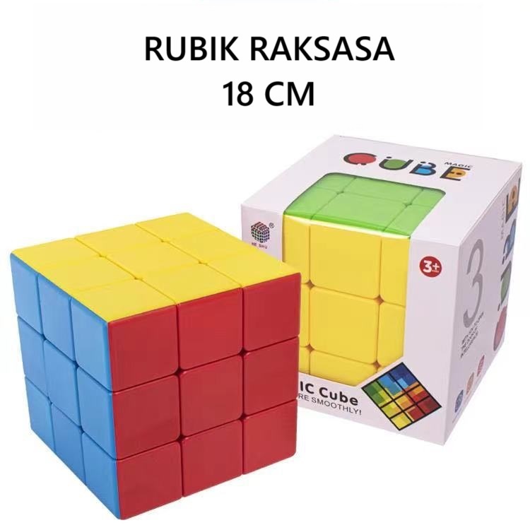 Jual Puzzle Kubus Teka Teki 3x3 Raksasa Jumbo 18 cm Giant Puzzle Kubus ...