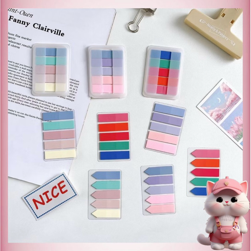 Jual N61 Sticky Note Penanda Buku / Indeks Warna-warni Kotak Sticky ...