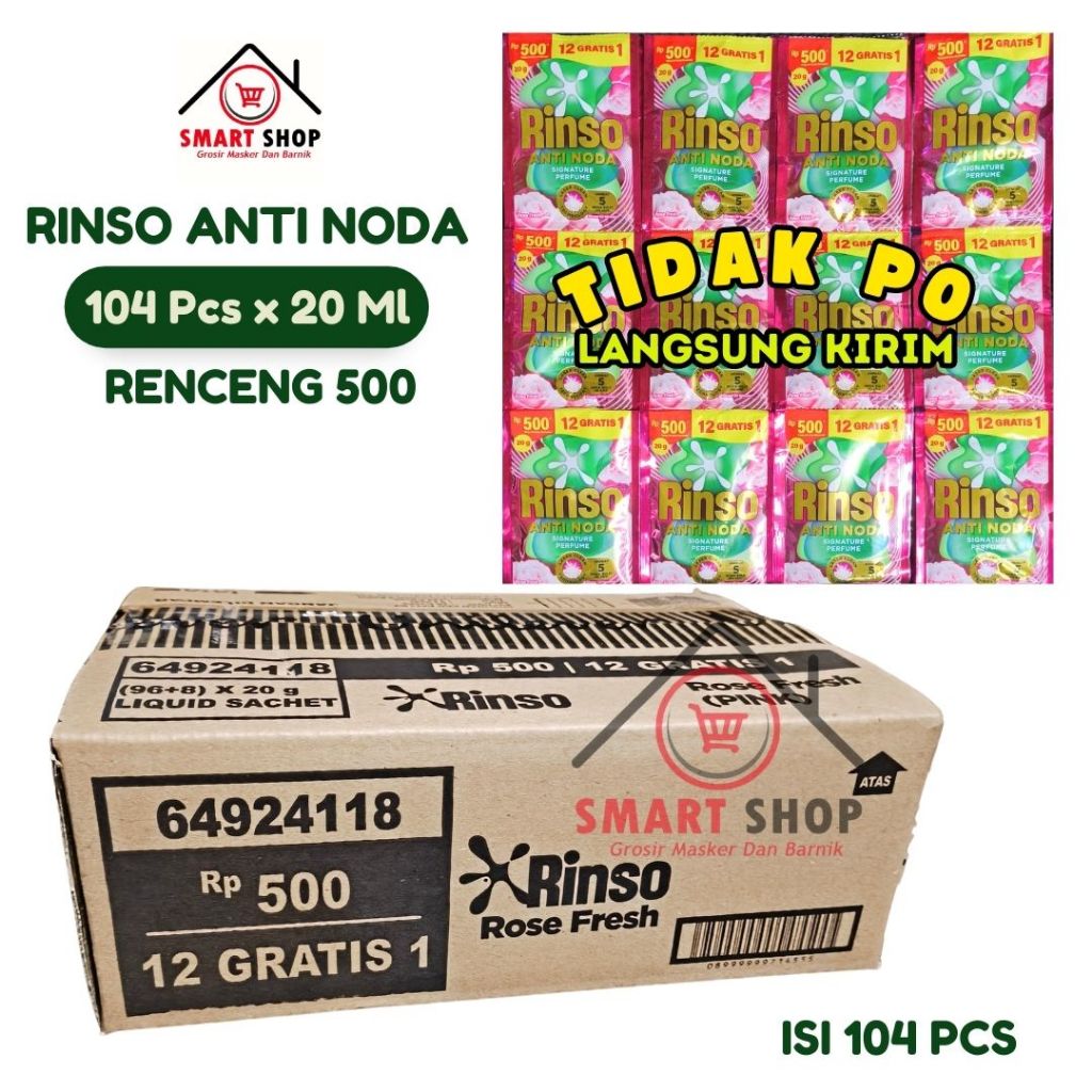Jual Rinso Cair Sachet Renceng Terlengkap & Harga Terbaru Juni 2026 ...