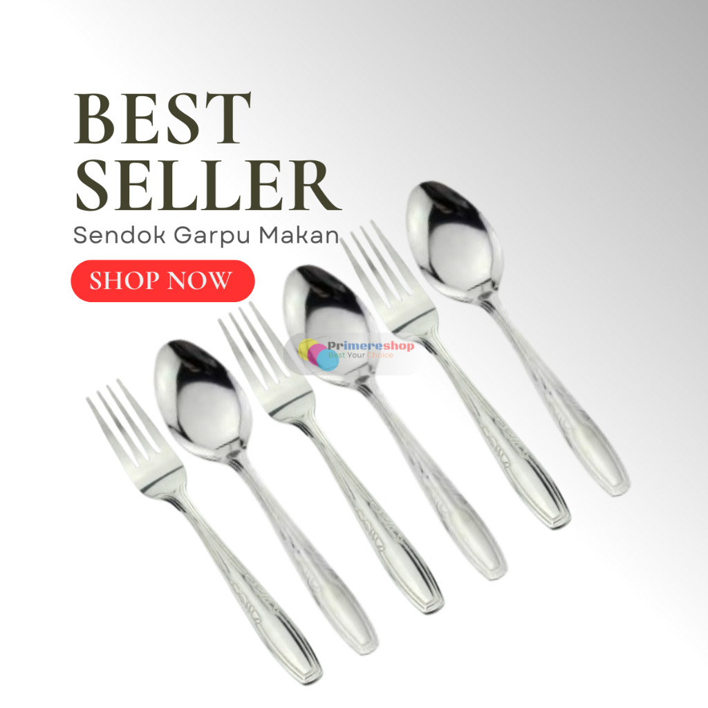 Jual Sendok Garpu Makan Set Stainless Tebal Lusinan / Sendok Batik ...