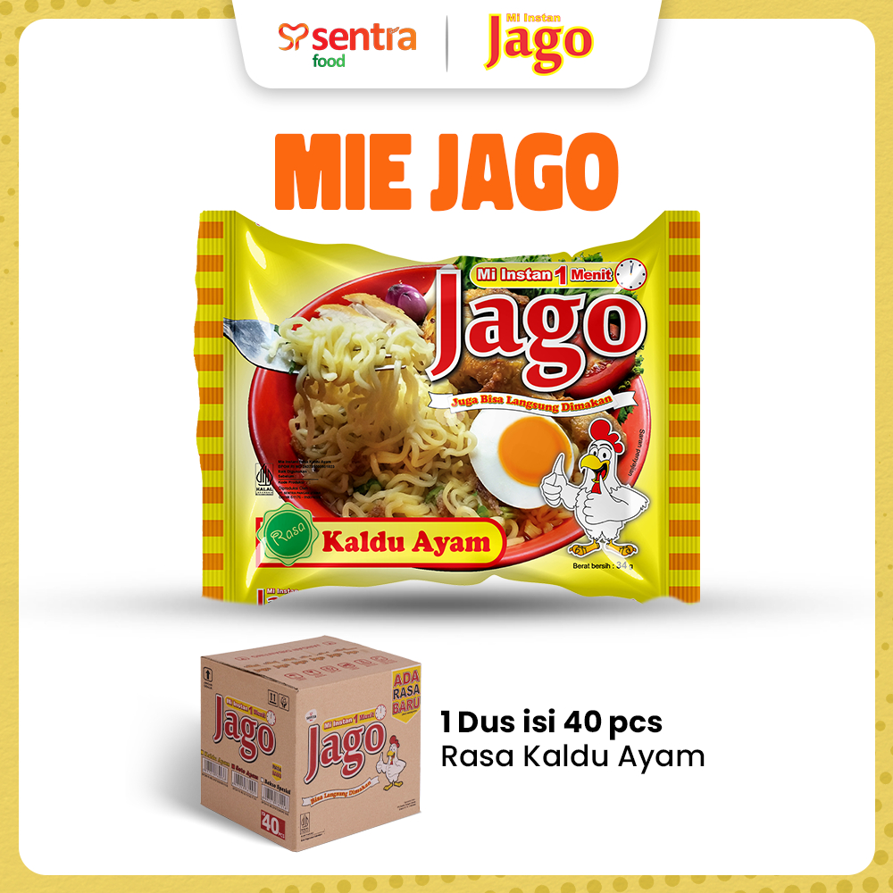 Jual Mie Jago Kaldu Ayam 1 Dus - Mie Instan Rasa Kaldu Ayam | Shopee ...