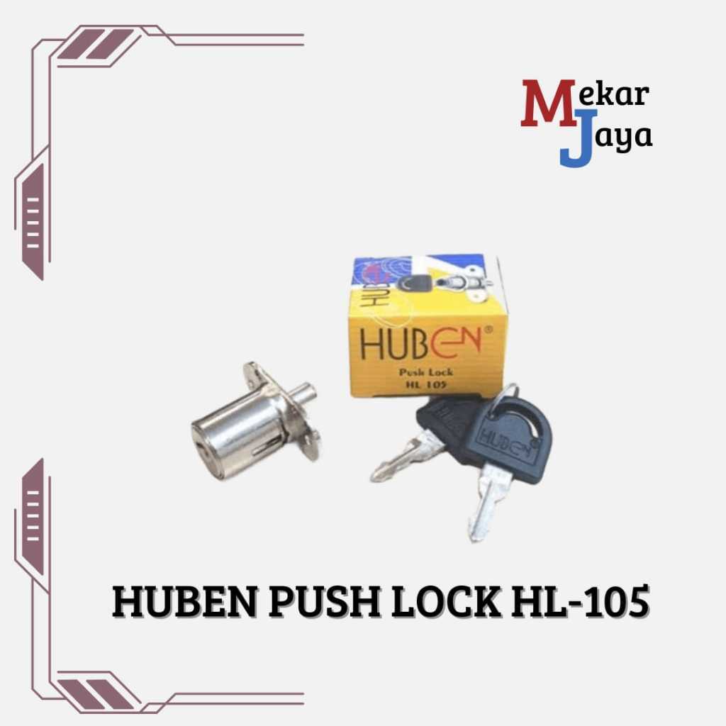 Jual HUBEN PUSH LOCK HL-105 KUNCI TEKAN | Shopee Indonesia