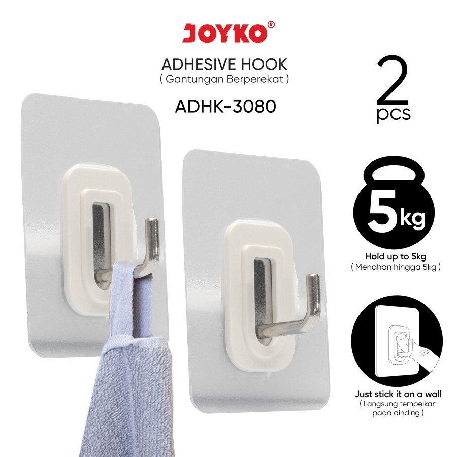 Jual JOYKO WALL HOOK SET GANTUNGAN DINDING & KERAMIK SERBAGUNA ...