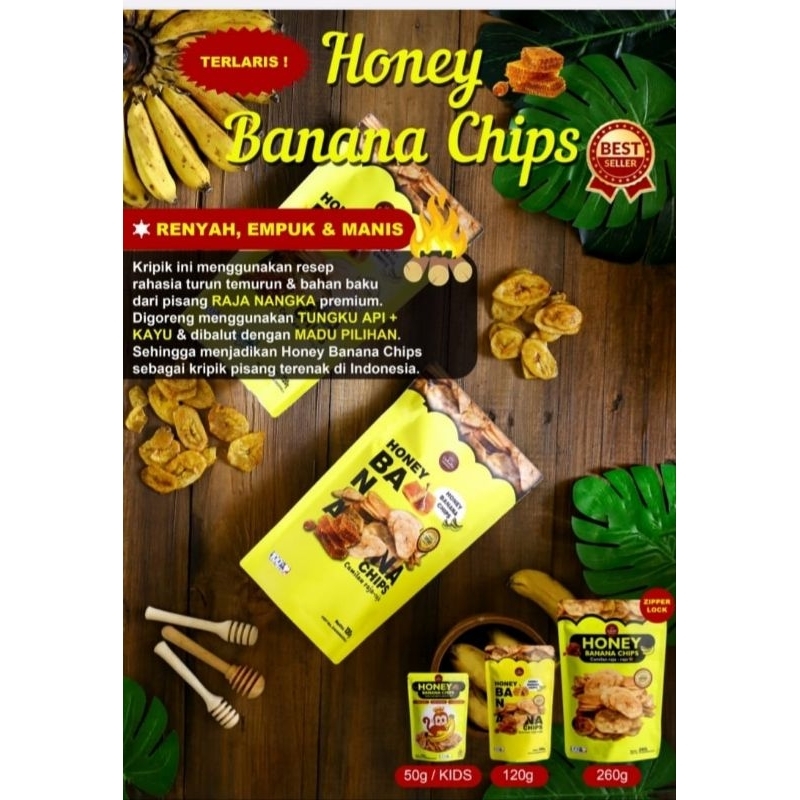 Jual keripik pisang madu honey banana chip chips 120gr | Shopee Indonesia