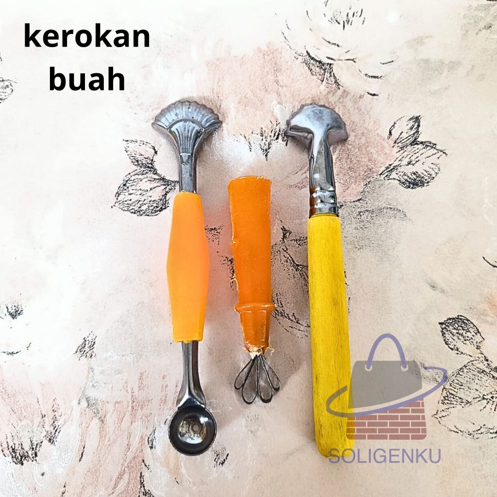 Jual KEROKAN KELAPA & COKTAILBUAH/DEGAN/BLEWAH/2IN1/ BULATAN BUAH ...