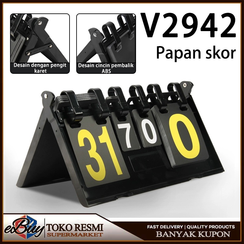 Jual EBUY Papan skor/Papan Skor 4 digit angka untuk Futsal/Papan Score ...