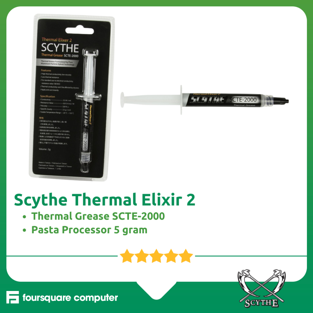 Jual Scythe Thermal Elixir 2 Thermal Grease SCTE-2000 Paste | Pasta ...