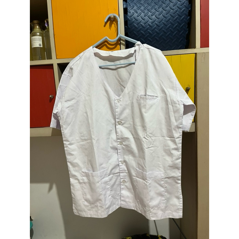 Jual Jas laboratorium jas lab unisex LD 116cm lengan pendek baru ...